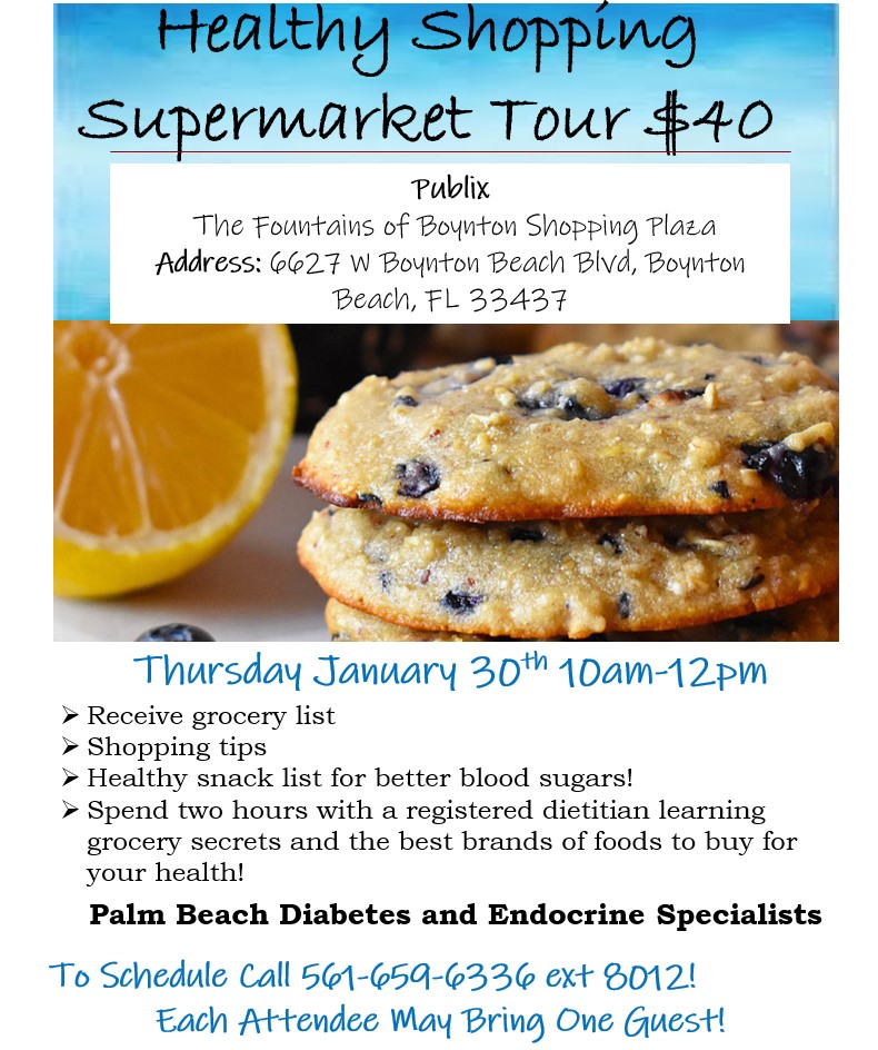 Healthy Supermarket Tours | Endocrinology in West Palm Beach
